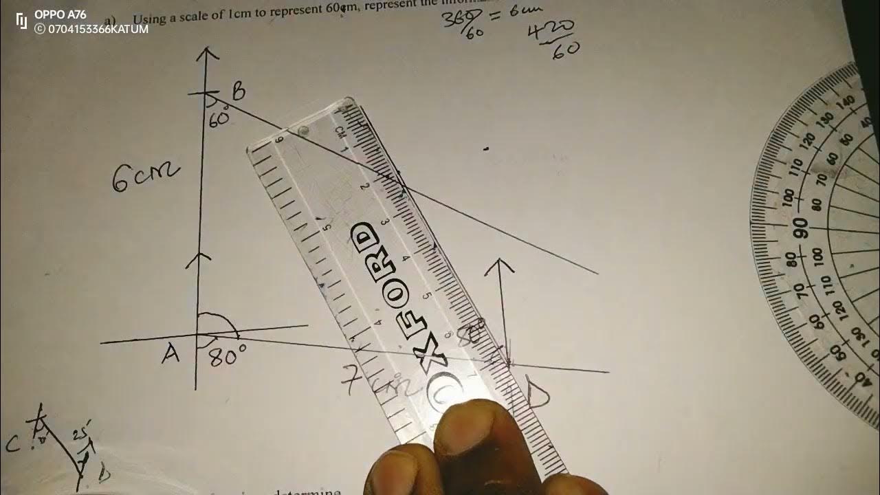 SCALE DRAWINGS: BEARINGS AND DISTANCES. MATHEMATICS PAPER 1 - YouTube