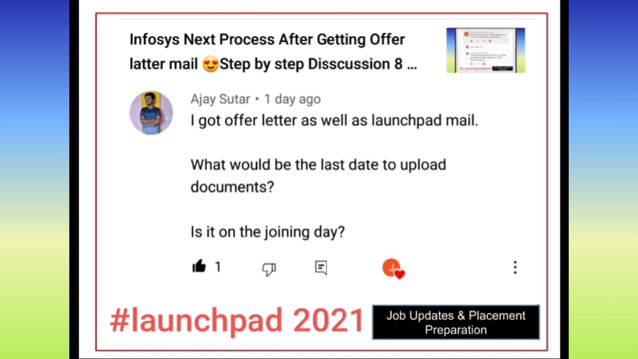 Infosys Launchpad mail 😍 Good News Today 11 November 2021 What about ...