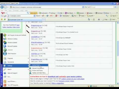How to make a runescape dragon Scimitar Cursor - YouTube
