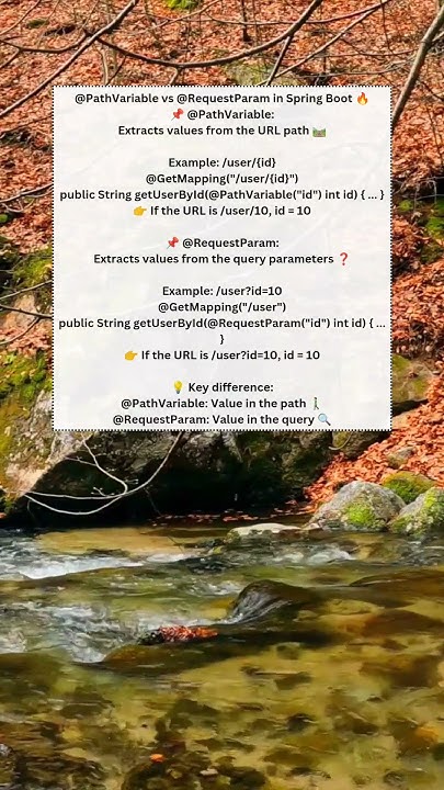 Pathvariable Vs Requestparam In Spring Boot Learn 🚀 Java Springboot Annotations Url Tech