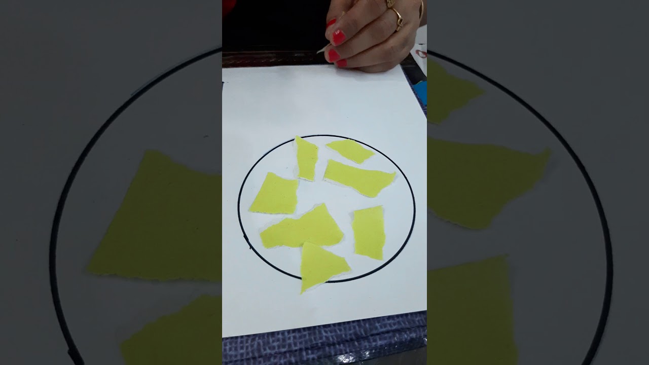 Tearing and pasting activity for lil kids - YouTube