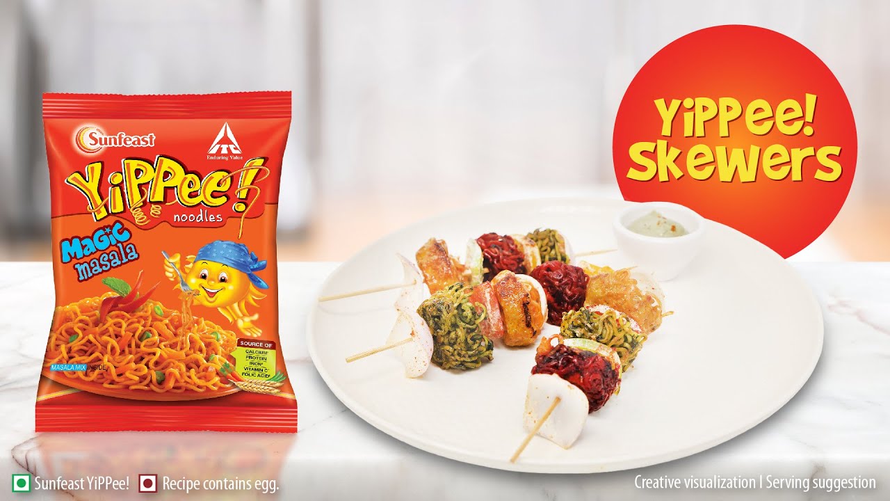 Skewers Recipe - Yippee Instant Noodles Recipe | Sunfeast YiPPee! - YouTube