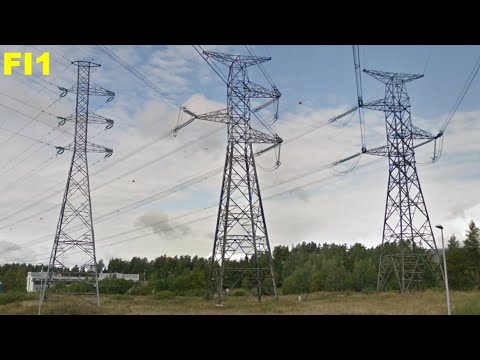 FI1 Power lines in Finland. (88) - YouTube