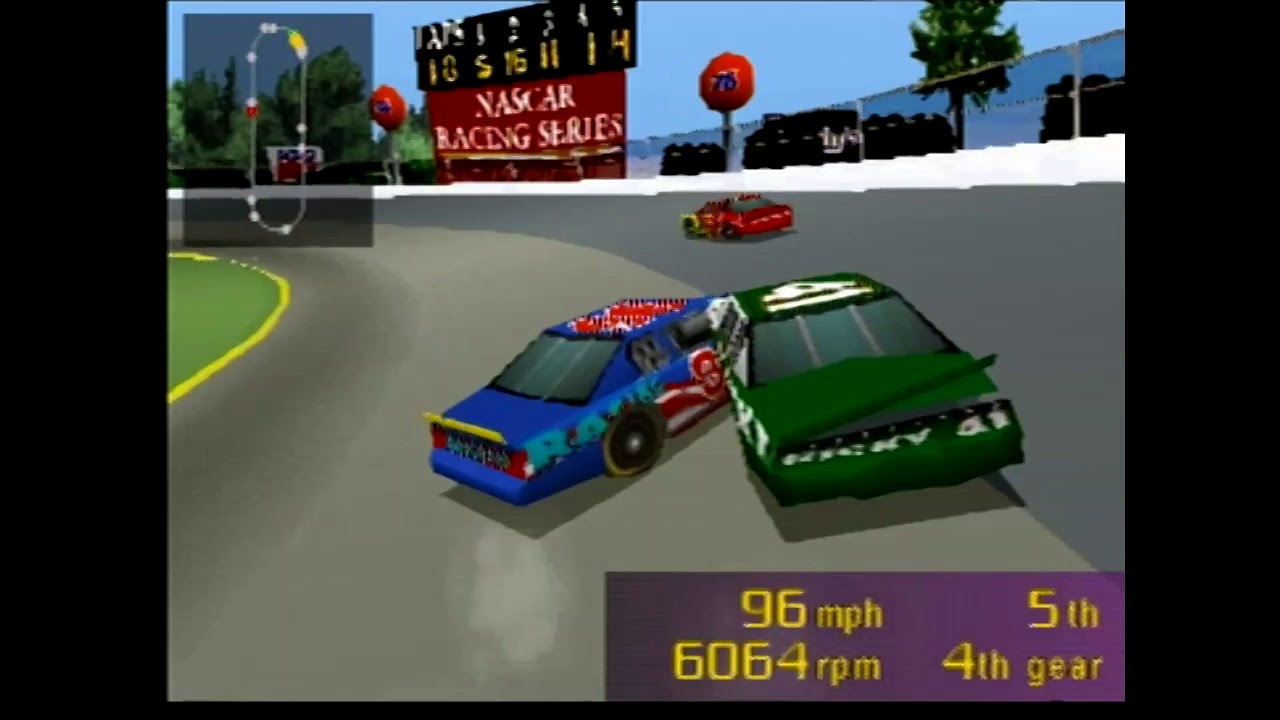 Nascar Racing (Ps1) Race1 - YouTube