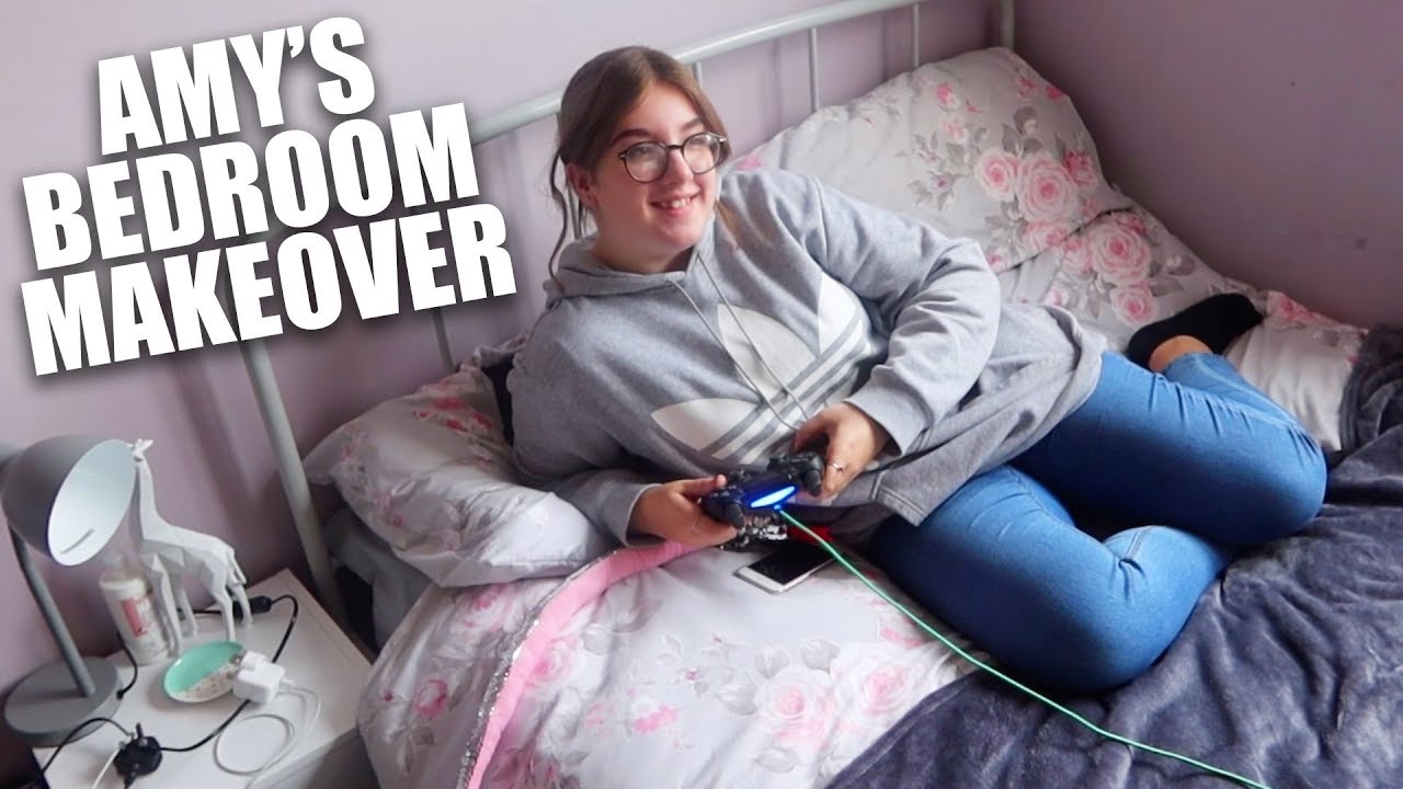Amy's Bedroom Makeover Continued (Finally...) - YouTube