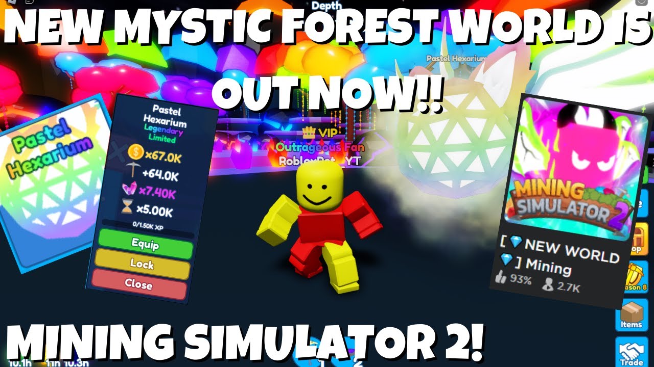 NEW MYSTIC FOREST WORLD IS OUT NOW!! HATCHED PASTEL HEXARIUM!! | Mining ...