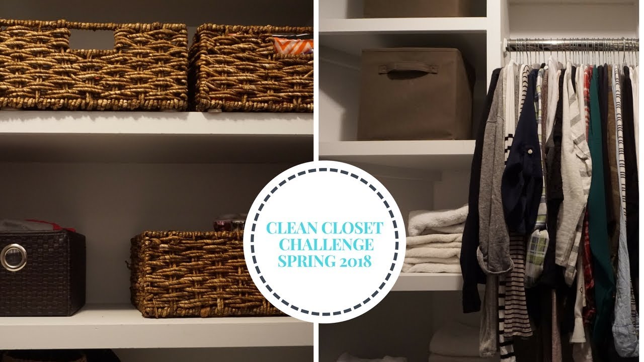 MASTER CLOSET DECLUTTER - CLEAN CLOSET CHALLENGE SPRING 2018 - YouTube