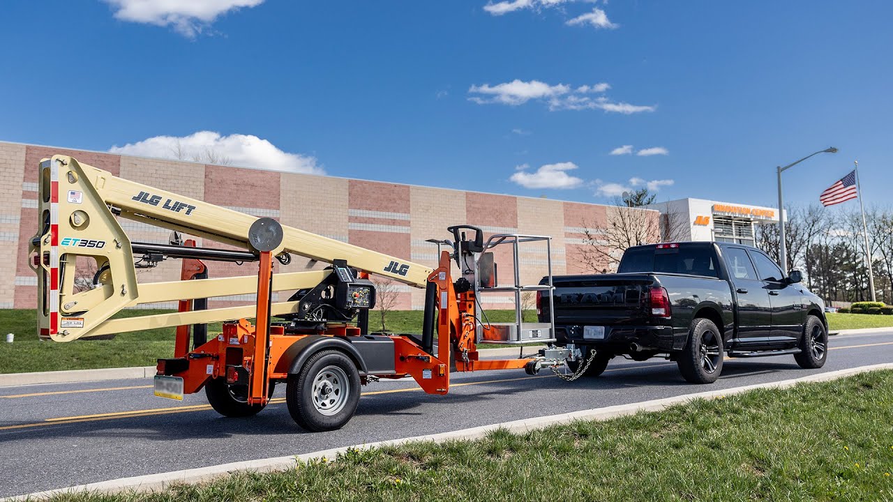 JLG® ET350 Towable Boom Lift – Product Spotlight & Operation Tips - YouTube
