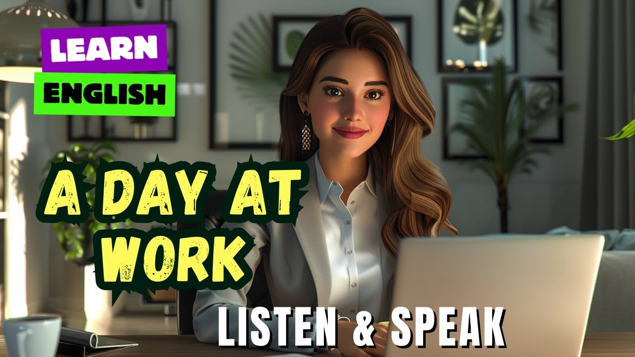 A Day at My Work | Improve Your English | English Listening Skills ...