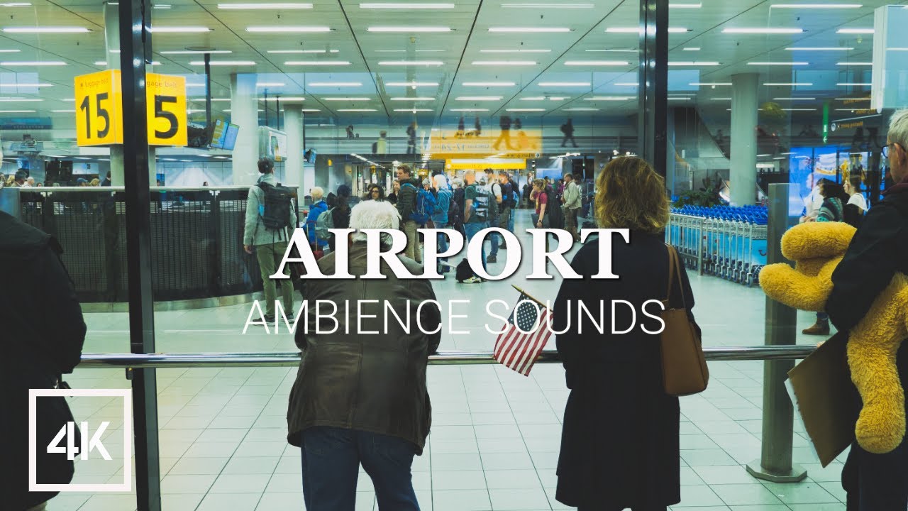 Airport Ambience Binaural Sound Effect | White Noise Sounds 4k - YouTube