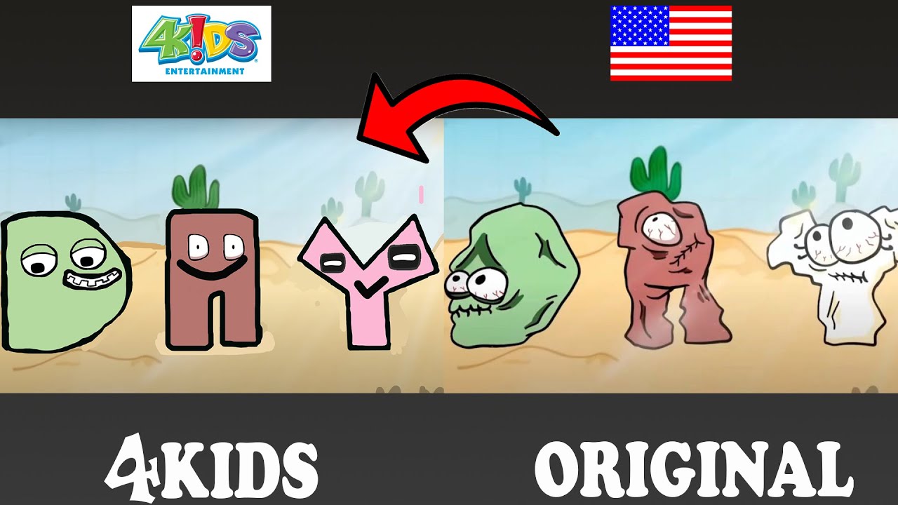 4KIDS Censorship in Alphabet Lore - YouTube