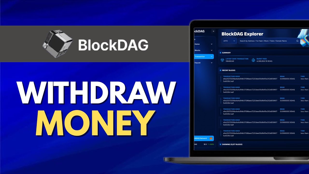 How to WITHDRAW MONEY from BLOCKDAG (Updated) - YouTube