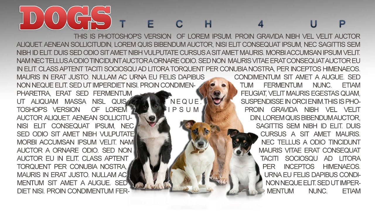 How to Wrap Text Around Image Like Magazines in Photoshop - Photoshop ...