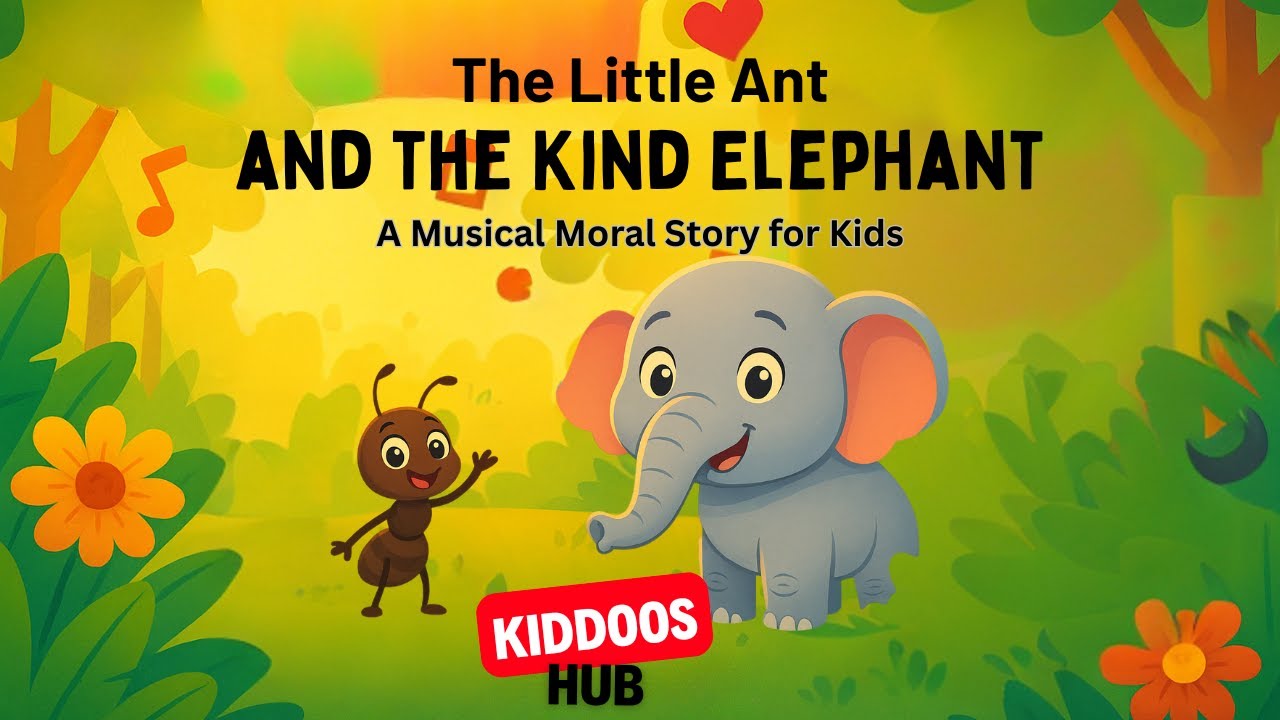 The Little Ant and the Kind Elephant | Moral Story Song for Kids # ...