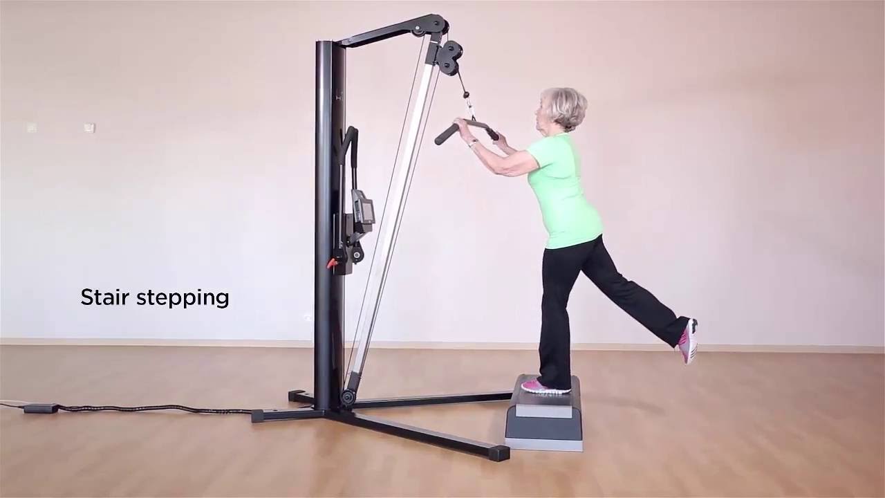 HUR Pulley Functional Trainer for Falls Prevention (no subtitles) - YouTube