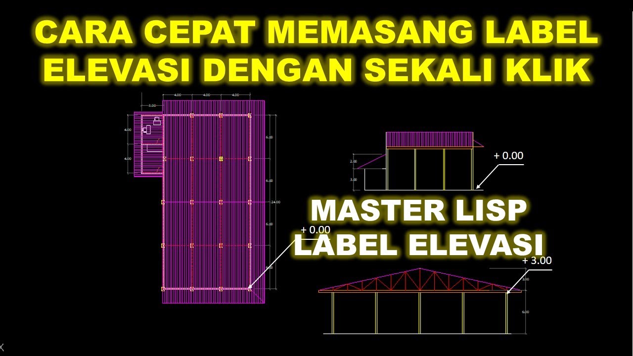 Cara membuat Attribute dan Label Ketinggian Elevasi pada Shop Drawing ...