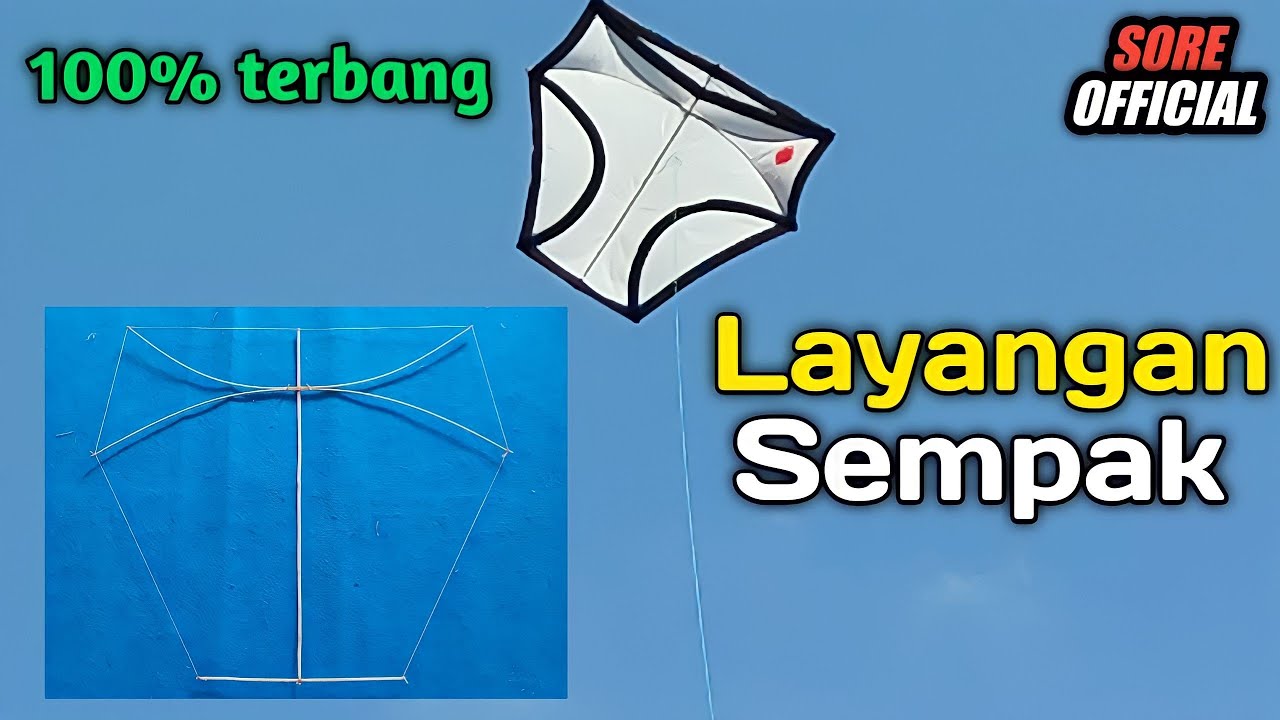 Cara membuat layangan sempak | Layangan unik - YouTube