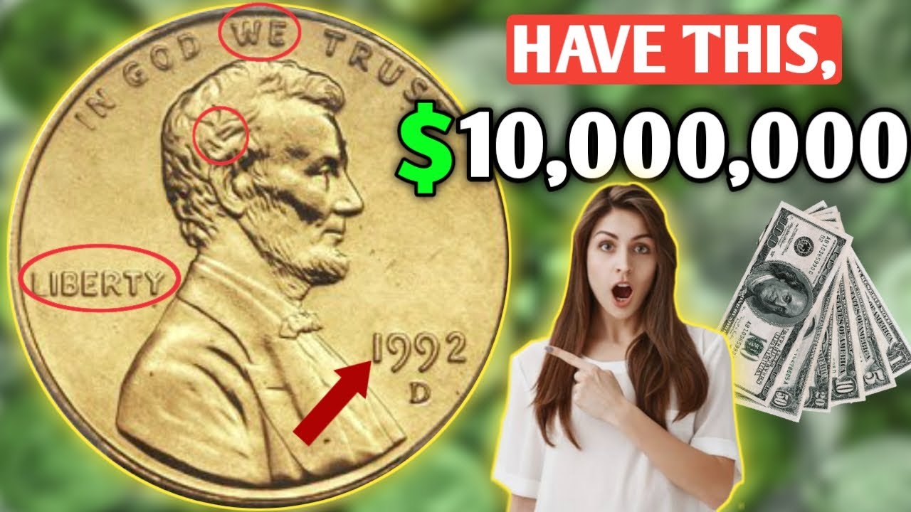 1992 D Error Lincoln Penny Coin Value | How Much is a 1992 D Wide AM ...