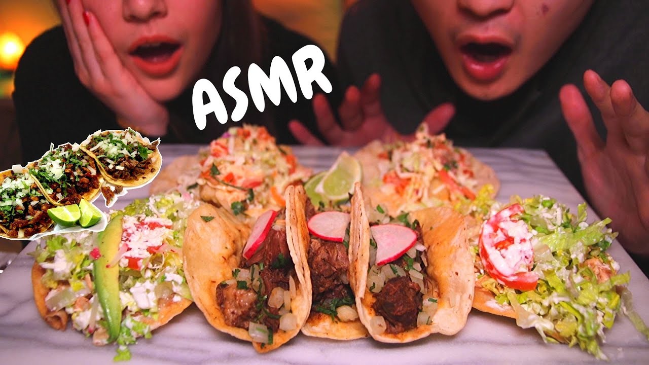 ASMR Taco 🌮 [Authentic Mexican Tacos 🇲🇽] MUKBANG (No Talking) ASMR ...