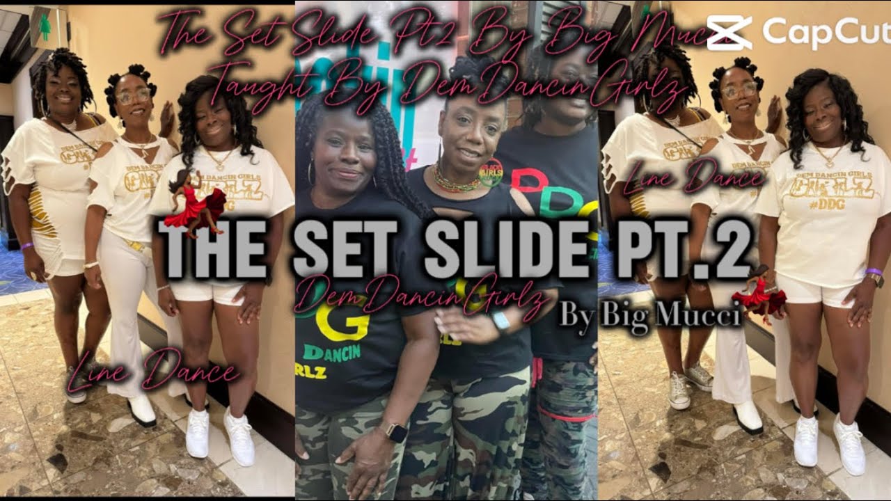 The Set Slide Line Dance by @BigMucci Taught By @DemDancinGirlz - YouTube