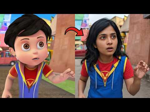 Vir the Robot Boy Cartoon Characters in Real Life but Female