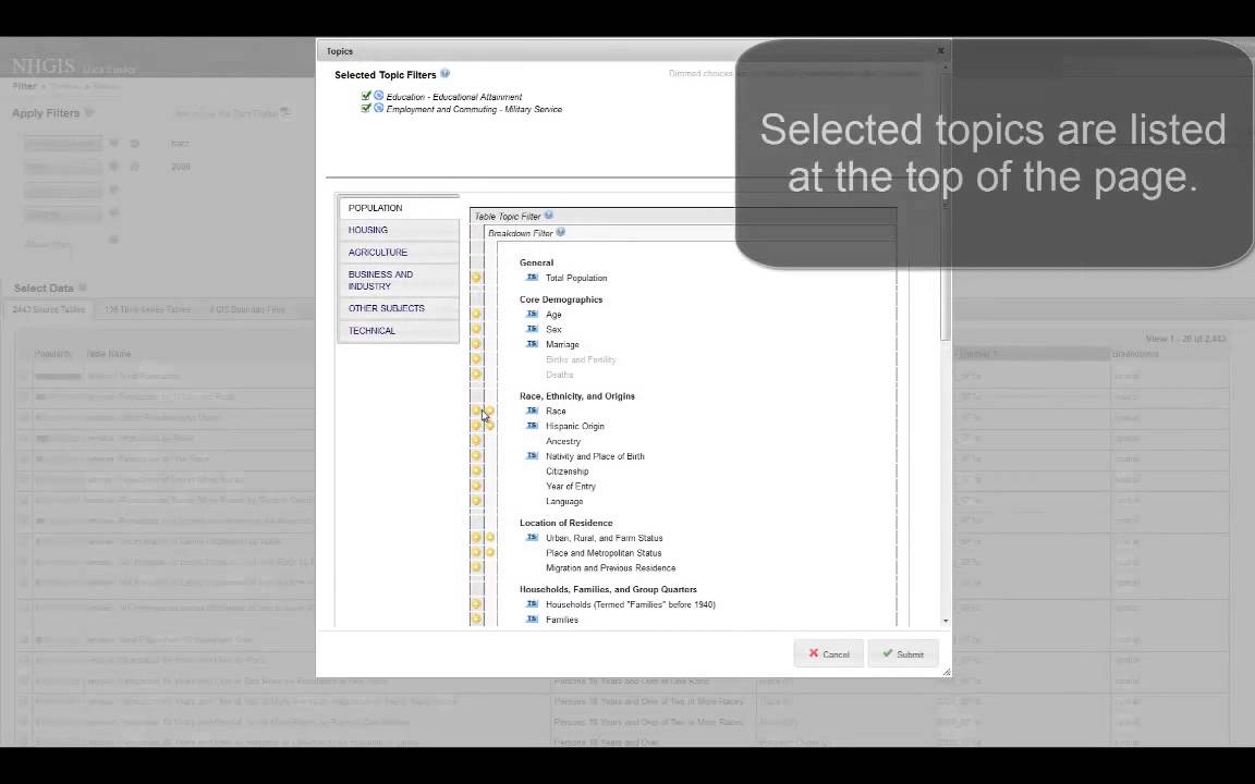 IPUMS NHGIS: Filter Options - YouTube