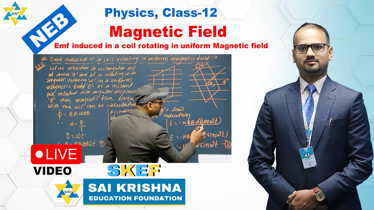 NEB Class 12 | Physics | Magnetic field | EMF induced in a coil ...