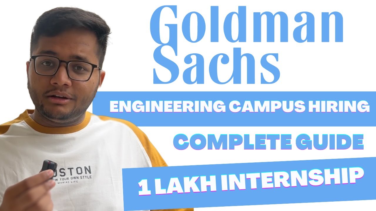 Goldman Sachs Engineering Campus Hiring Program 2024 [COMPLETE GUIDE] - YouTube