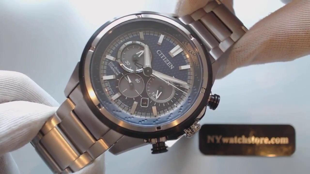 Men's Citizen Super Titanium Chronograph Watch CA4240 58L - YouTube