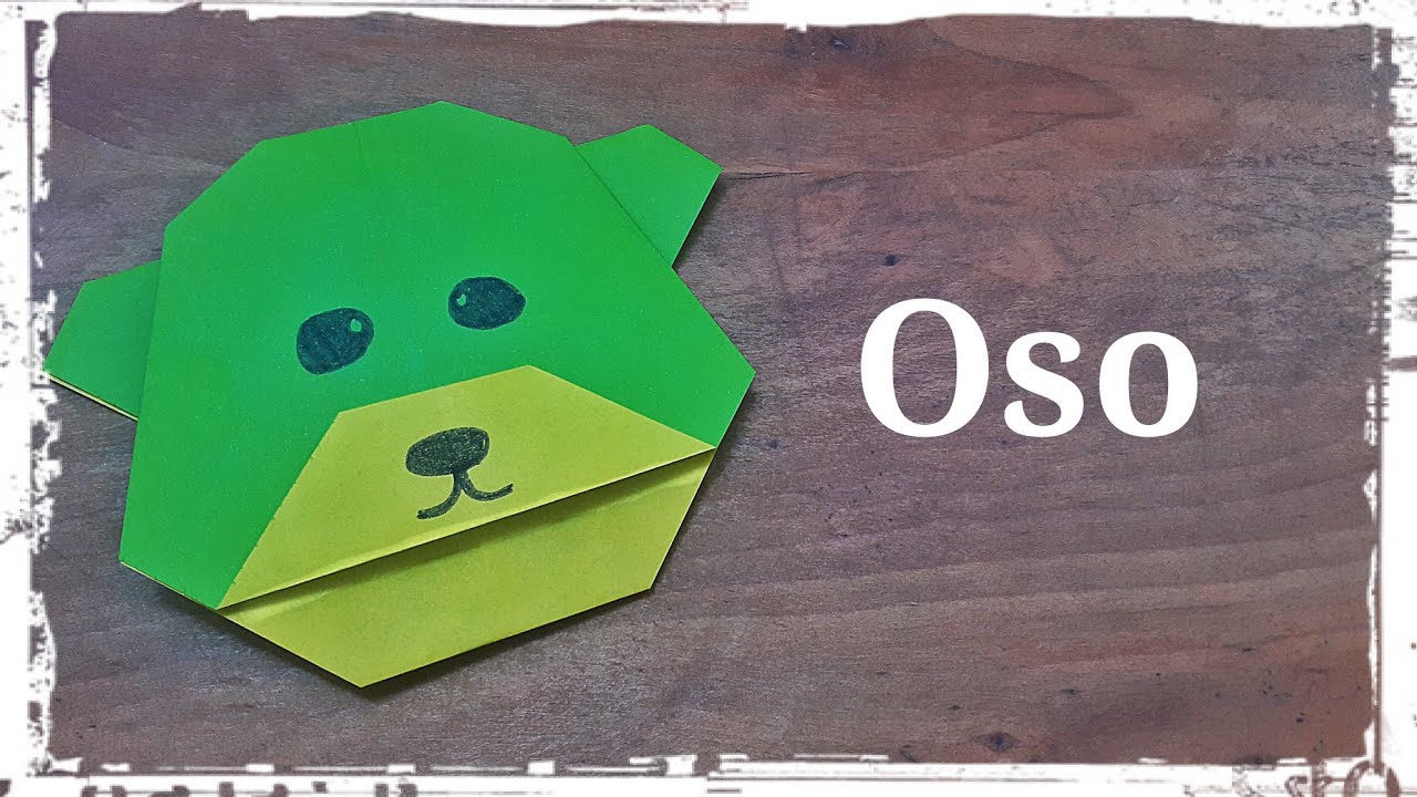 Oso de Papel - Origami - YouTube