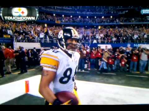 Hines Ward Touchdown catch SuperBowl XLV 45 GB PIT - YouTube