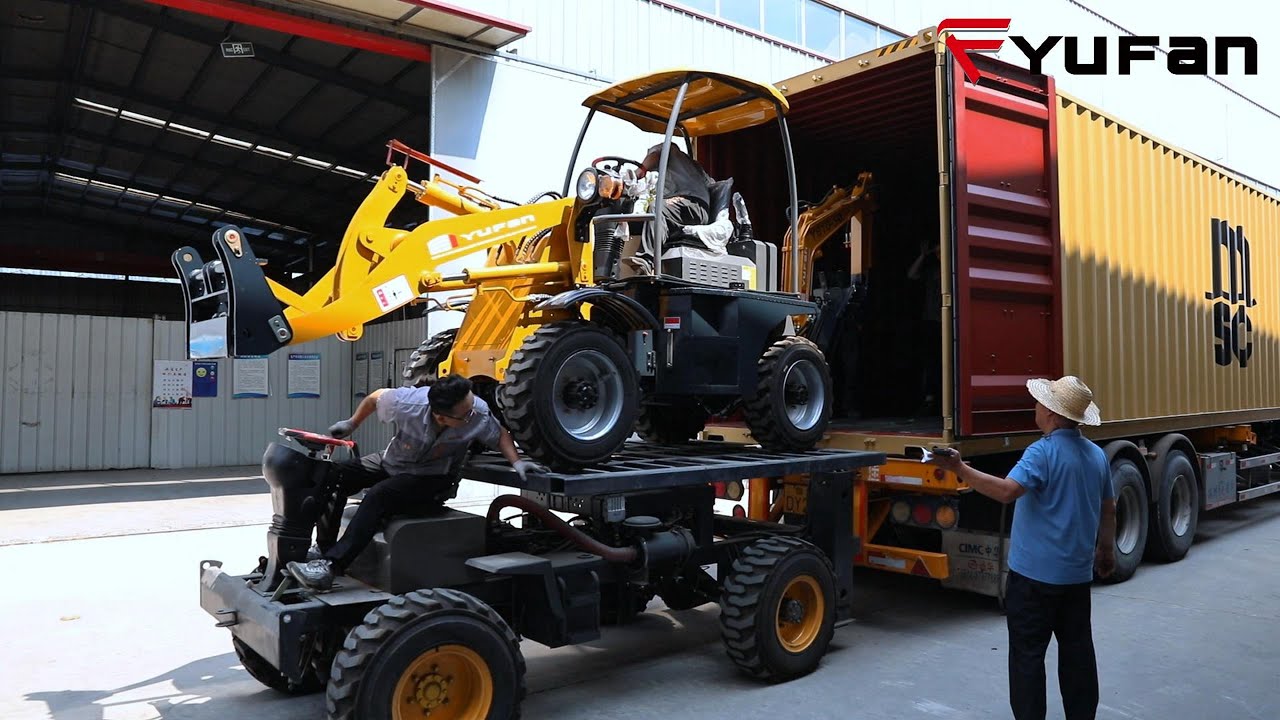 Factory Direct Backhoe Delivery to Spain | Packaging and Shipment | Buy ...
