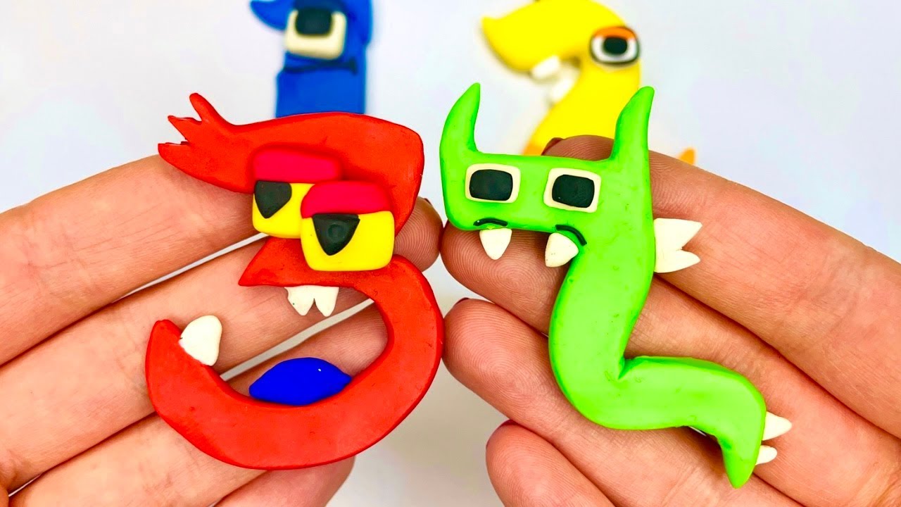 Making Number Lore 3, 4 Clay #numberlore - YouTube