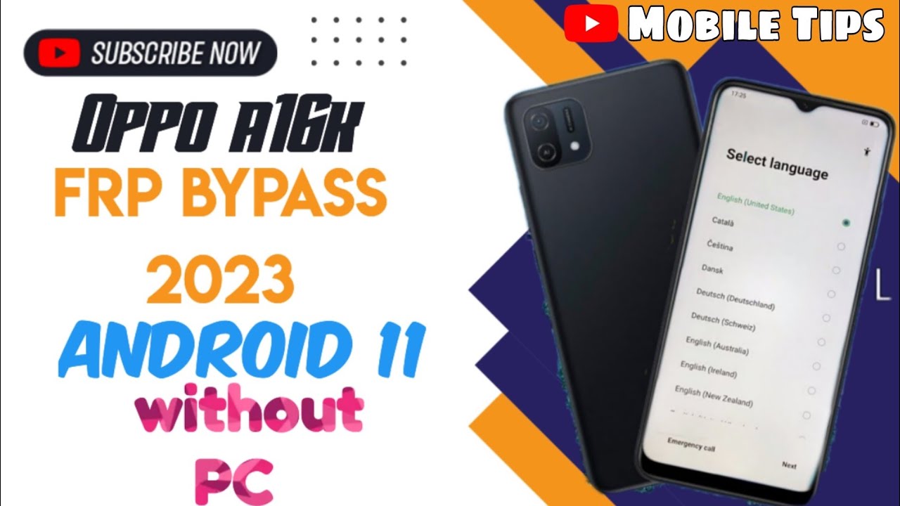 Oppo a16k frp Bypass/ oppo a16k cph2349 frp Bypass 2023 Android 11 ...