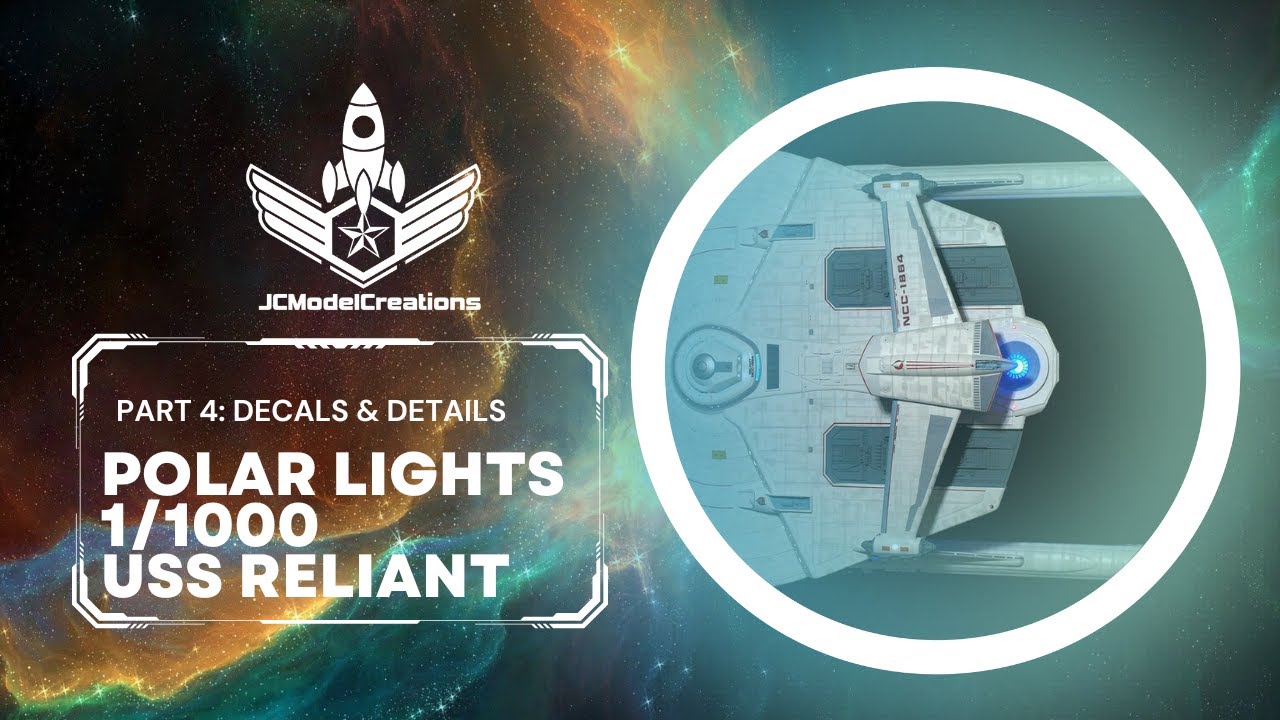 Polar Lights 1/1000 USS Reliant, Part 4: Decals & Details - YouTube
