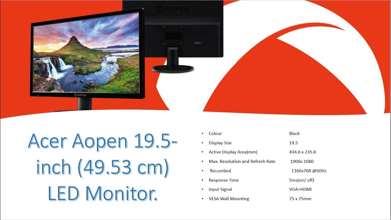 Unboxing, Installation and Review of Acer Aopen 20CH1Q Monitor. Budget ...
