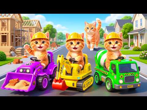 Mama Cat Trims Fur on the Farm and Makes Tiger Hat For Kittens At Home🐾🎩🐯