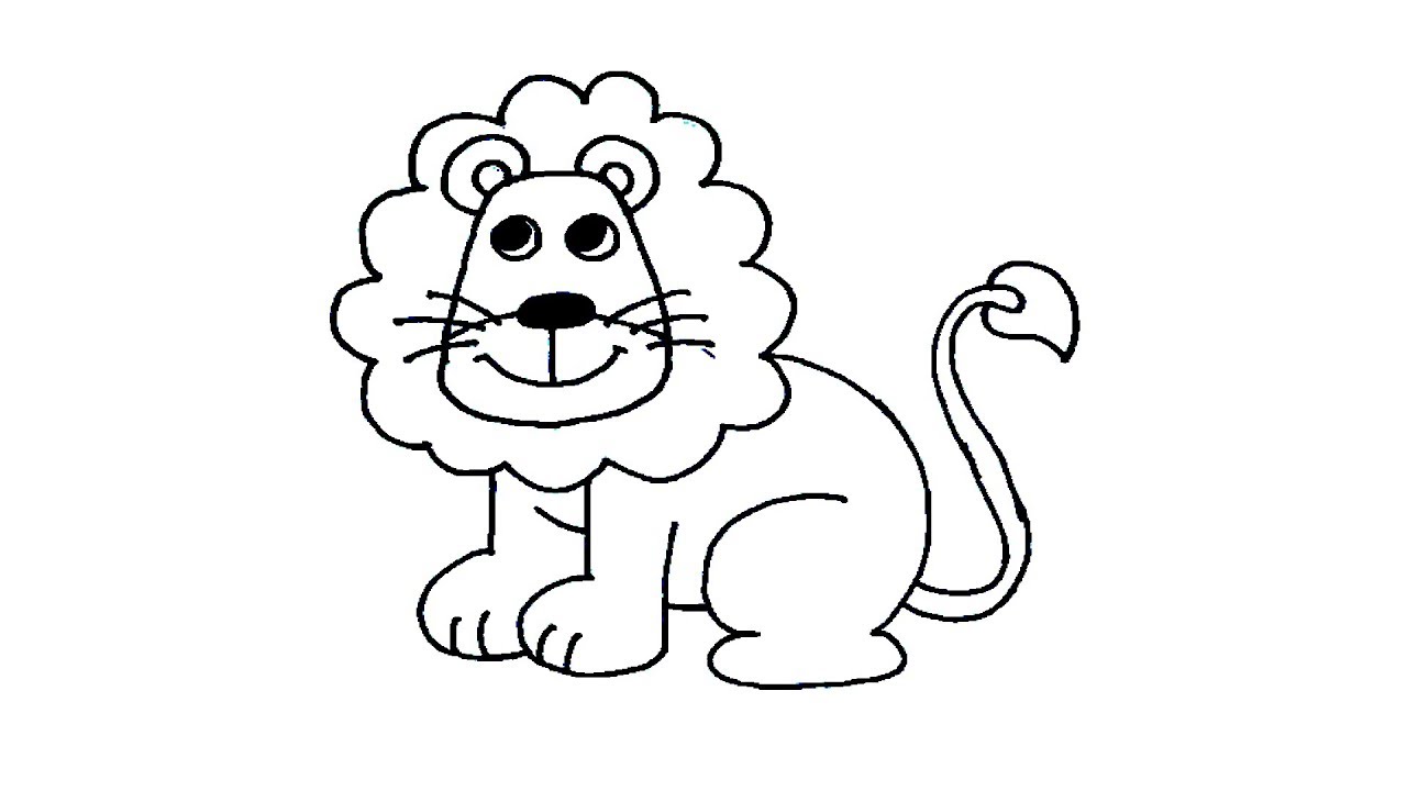 How to draw a Lion step by step for beginners easy - YouTube