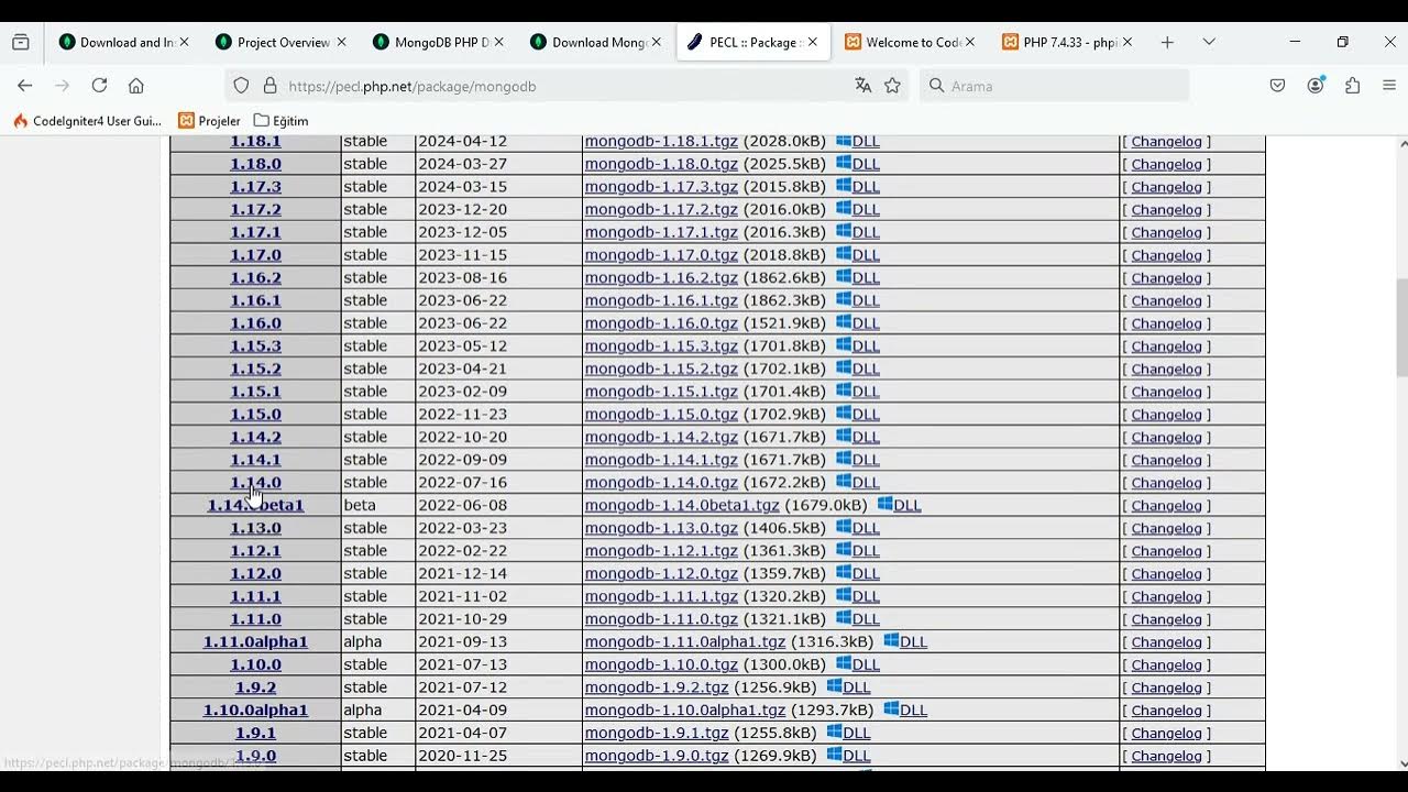 #1 Codeigniter 4 [PHP - MongoDB Eklentisi Aktifleştirme] ve Atlas Üzerinden İşlemler - YouTube