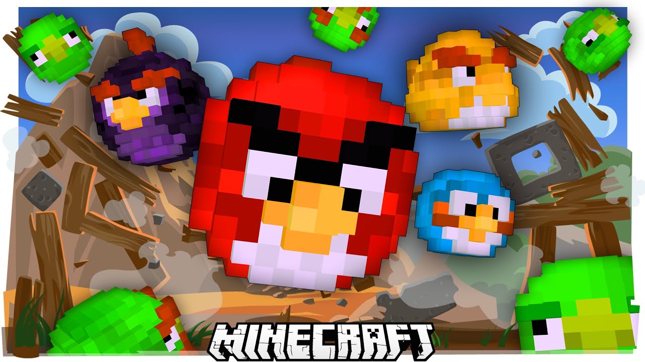 When Angry Birds Meets Minecraft - YouTube