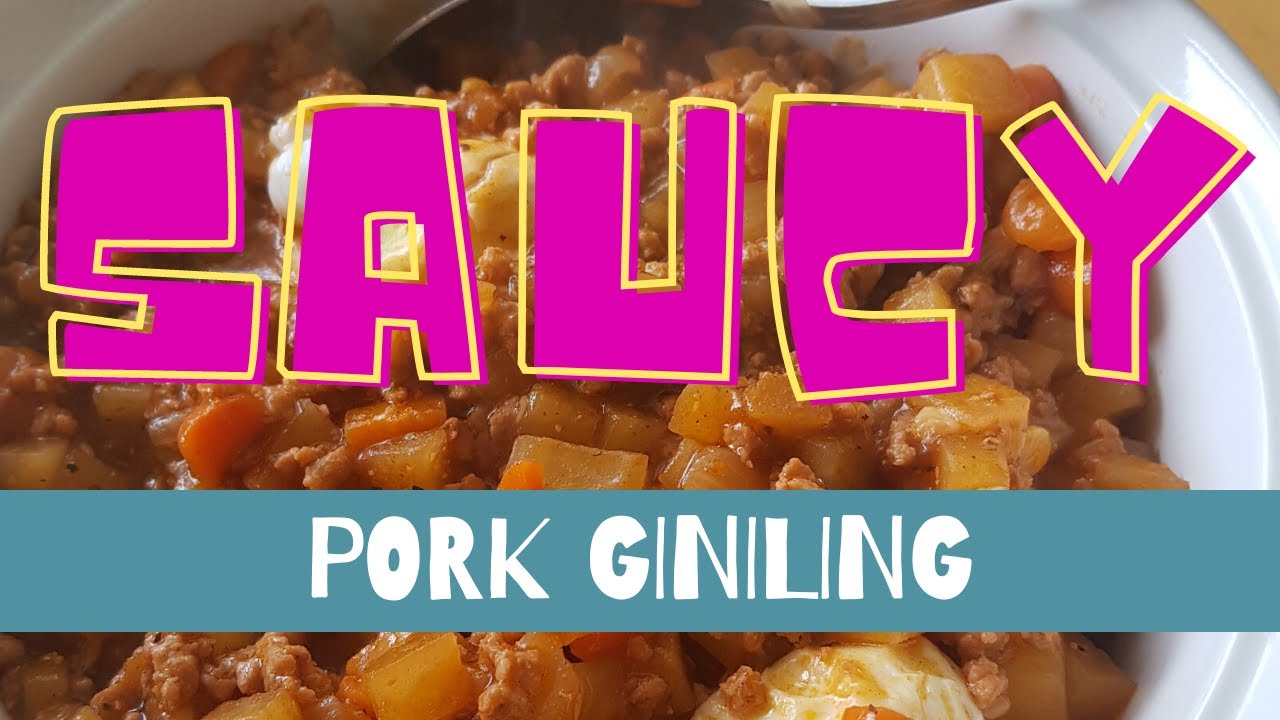 HOW TO COOK PINOY PORK GINILING/GINILING NA BABOY! EASY QUICK LUNCH ...