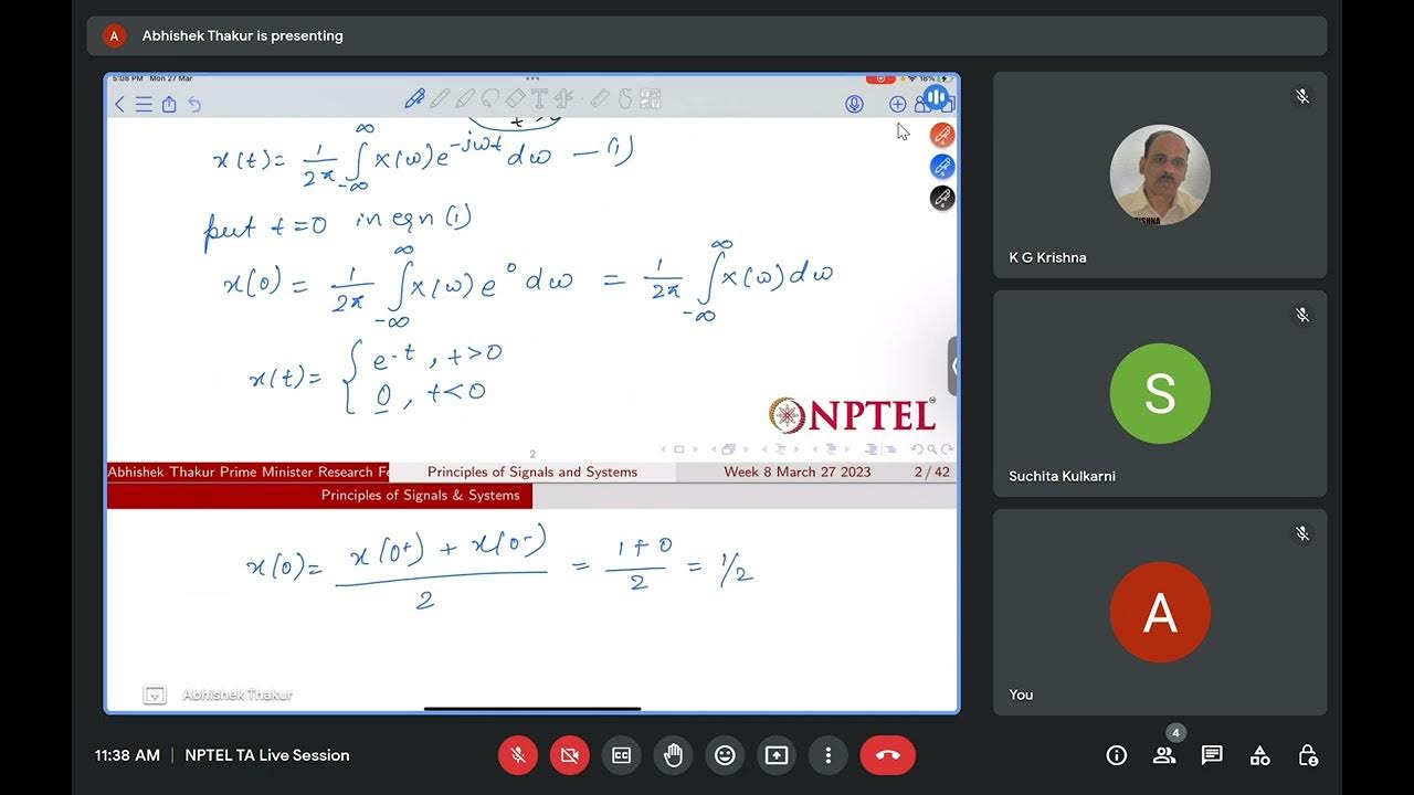NPTEL | Principles of Signals & Systems | Week 8 | GATE 2024 - YouTube