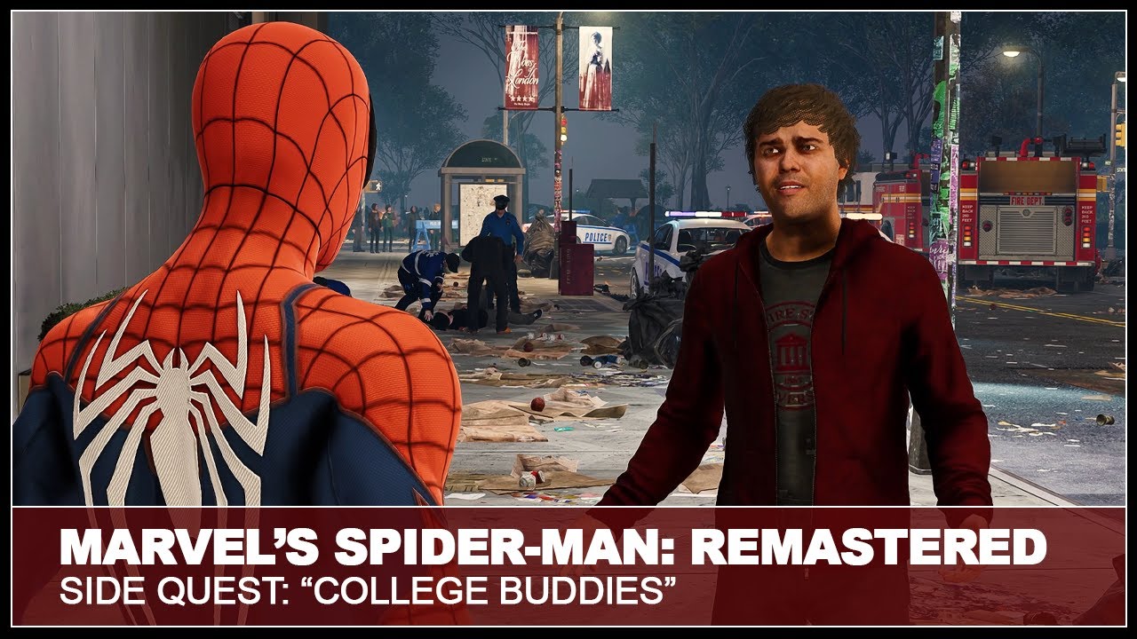 Marvel's Spider-Man: Remastered | Side Mission: "College Buddies" - YouTube