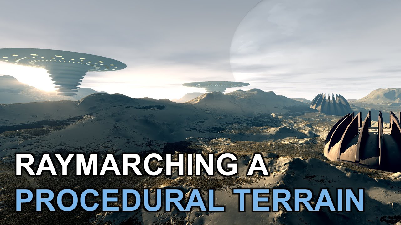 Raymarching a procedural terrain - YouTube