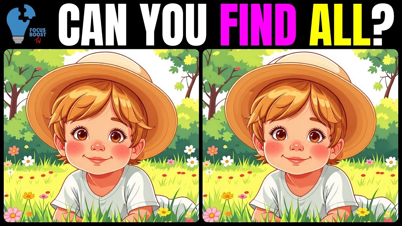 [Spot the Difference:75] Brain Break:Attention Test:Dementia Prevention ...