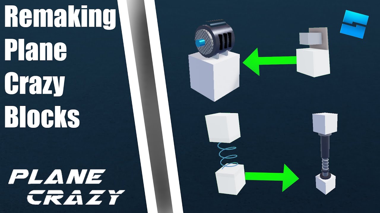 I decided to REMAKE 5 more Plane Crazy BlOCKS using ROBLOX STUDIOS ...