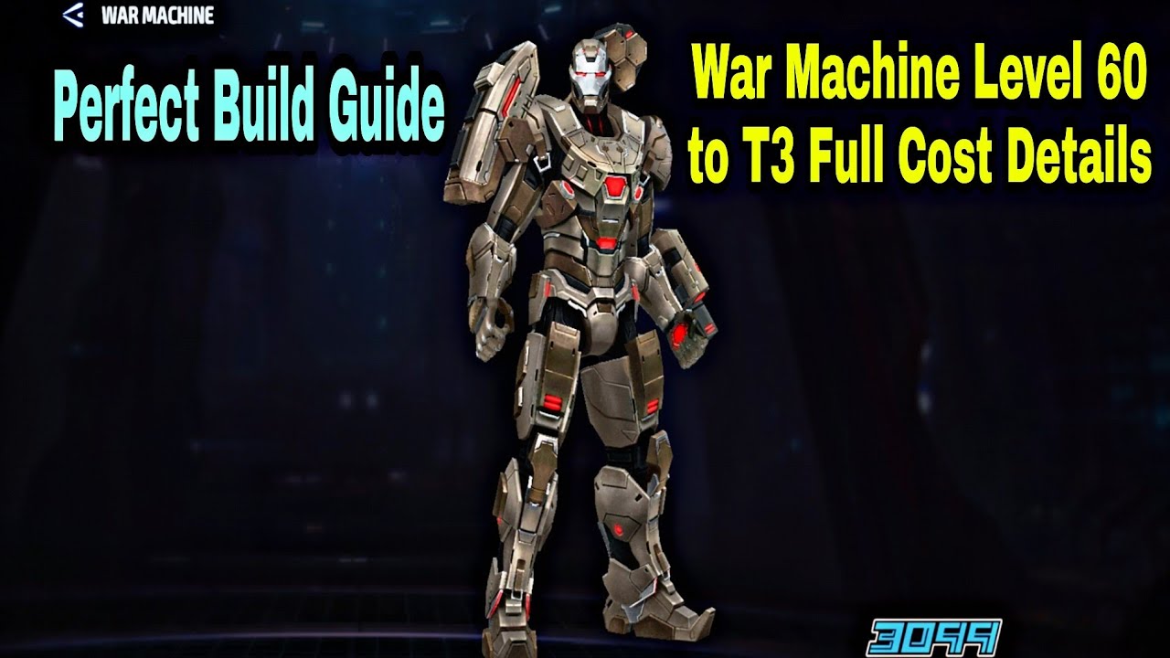 War Machine Level 60 To T3 Full Cost Details & Perfect Build Guide ...