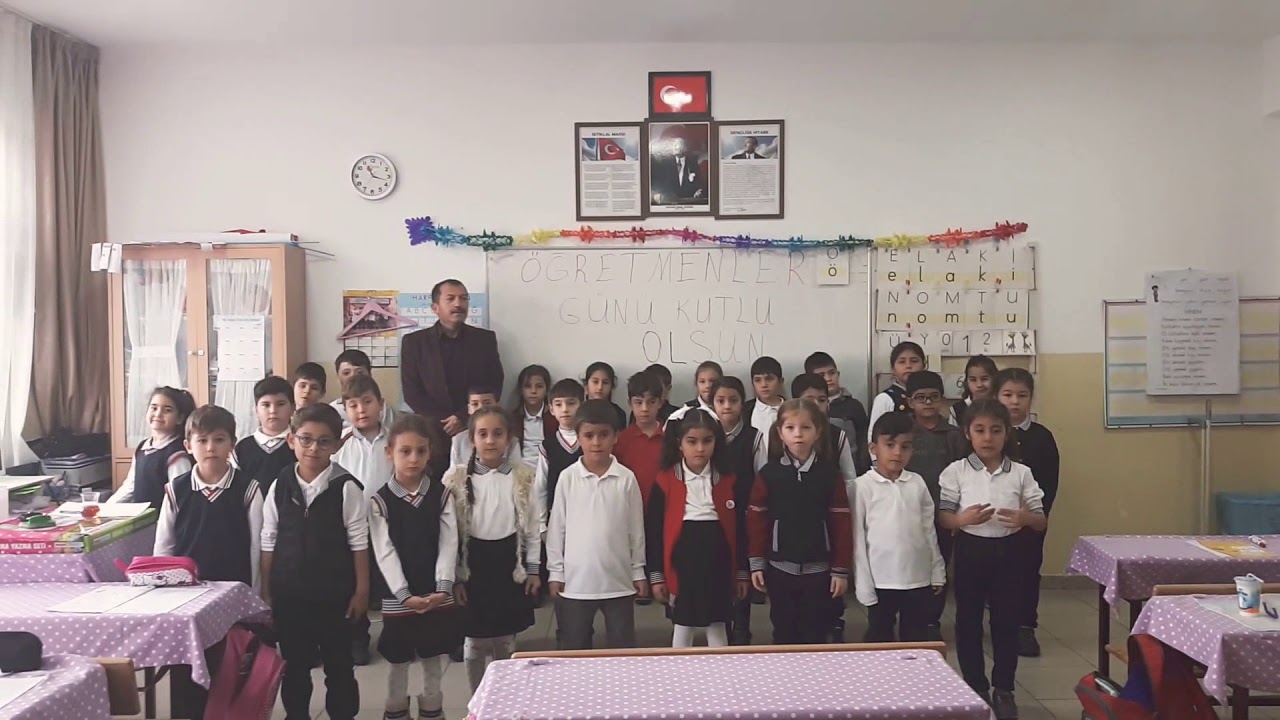 24 kasım 2018. ÖĞRETMENLER GÜNÜ KUTLU OLSUN. 1B SINIF AYŞEGÜL TUNA ...
