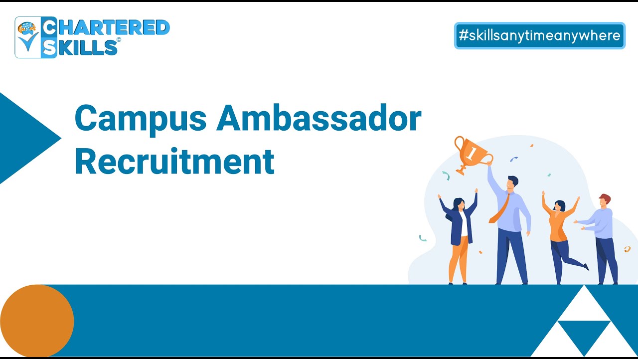 Campus Ambassador Recruitment 1.0 || Chartered Skills - YouTube
