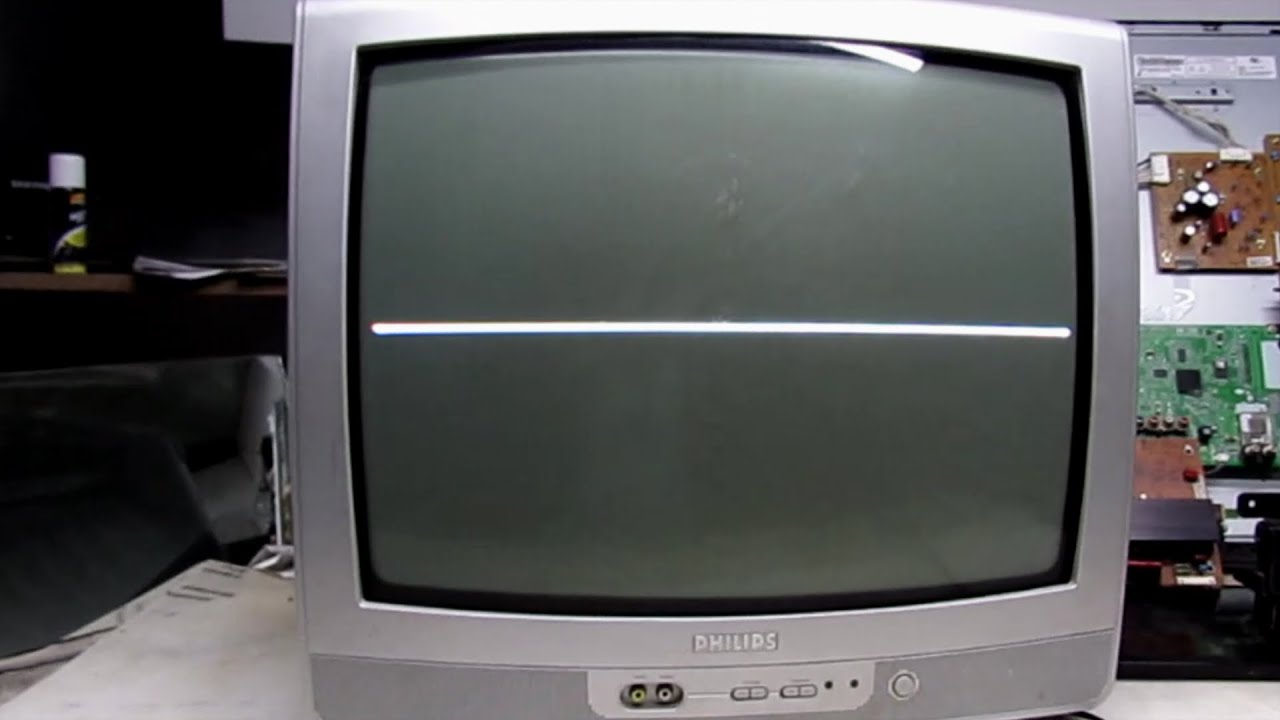 281# Tv PHILIPS 20 PT 3336 Com vertical fechado e desligando em seguida ...